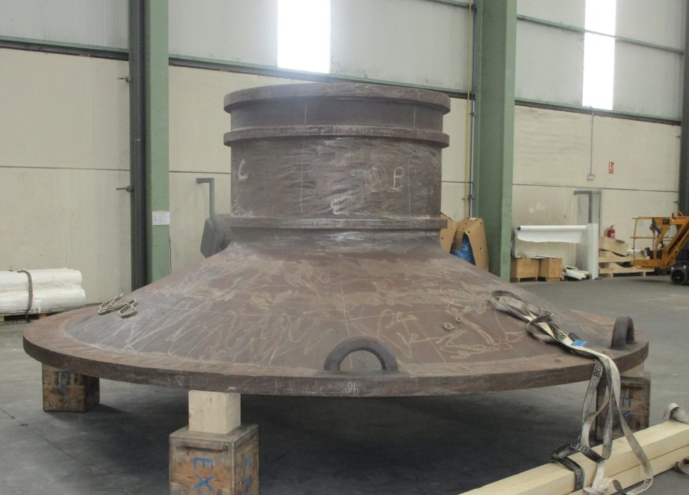 Mill head manufacturing process for ball and SAG mills